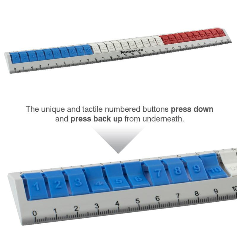 Numerule - Tactile, Sensory & Easy to Count Ruler — Sensory Ready Store
