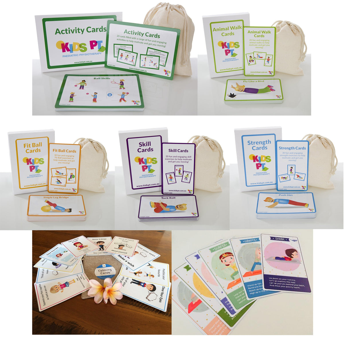 Complete fitness, strength, calming & yoga card collection — Sensory ...