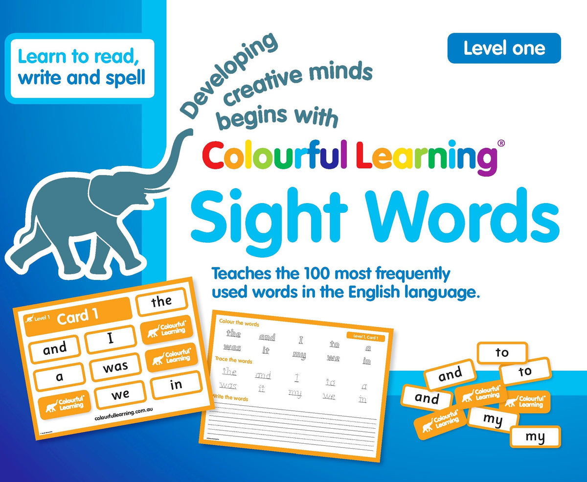 Colourful Learning - Sight Words Level 1 — Sensory Ready Store