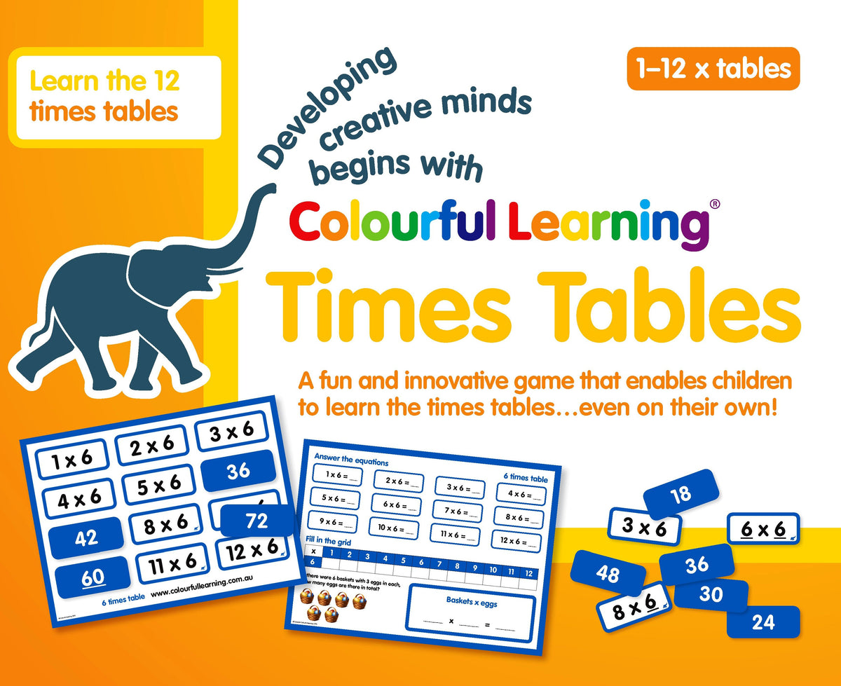 Colourful Learning - Times Tables Games — Sensory Ready Store