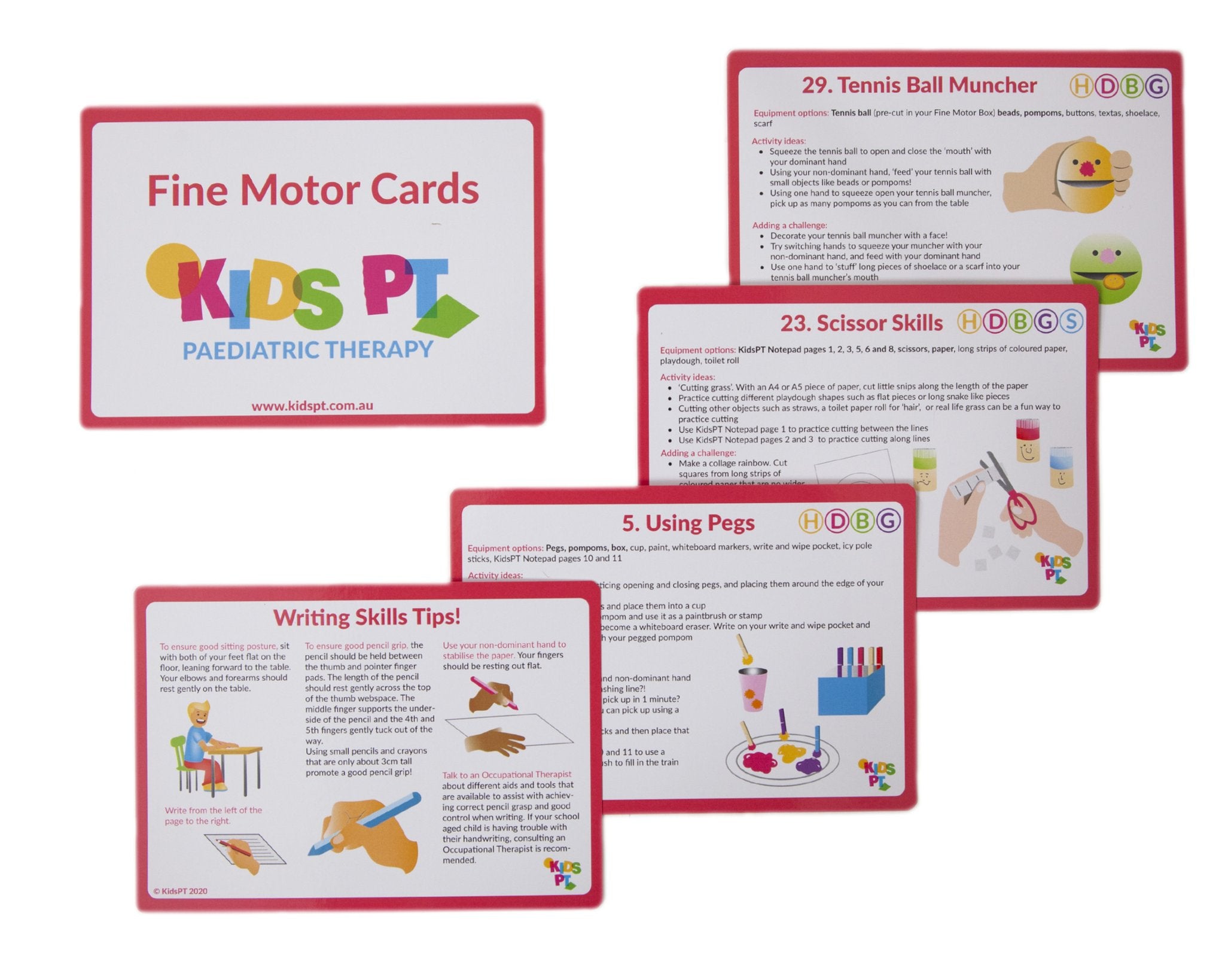 Kids PT - Fine Motor Cards — Sensory Ready Store