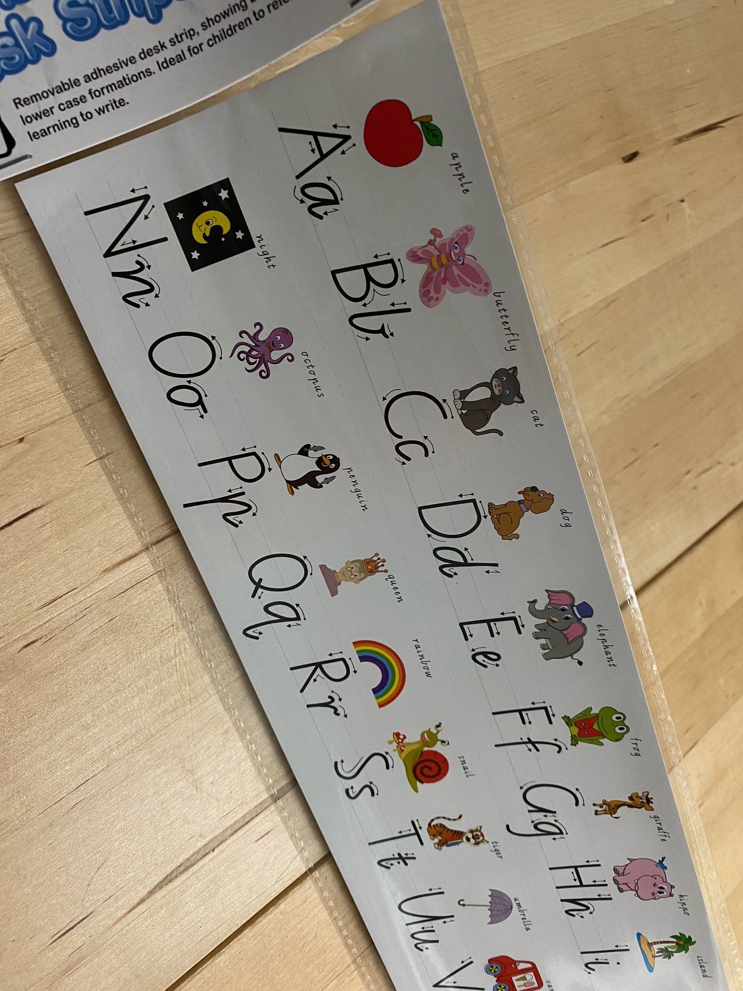 Adhesive Alphabet Desk Strips — Sensory Ready Store