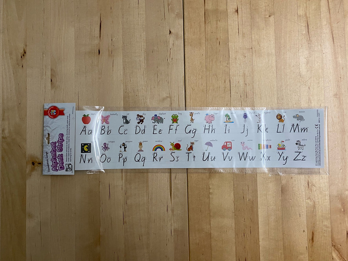 Adhesive Alphabet Desk Strips — Sensory Ready Store
